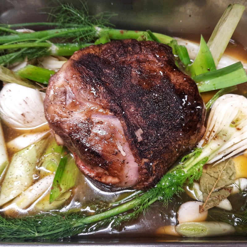 Slow roasted leg of goat with fennel and honey recipe - Cylon Rolling Acres