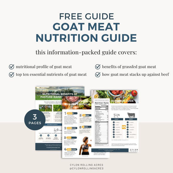 Goat Meat Nutrition Guide - Cylon Rolling Acres