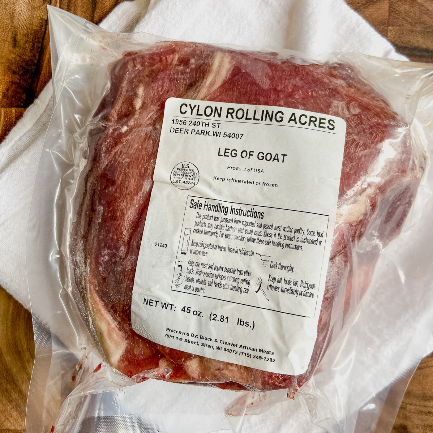 Pasture Raised Goat Meat - Cylon Rolling Acres